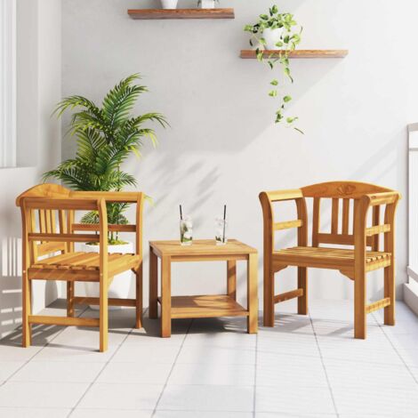 Banco con cojín Acabado de Aceite Natural 68,5 x 46 x 82,5 cm