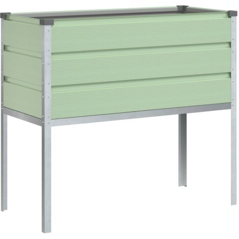 Jardinera Verde Pastel 100 x 45 x 90 cm Acero Galvanizado