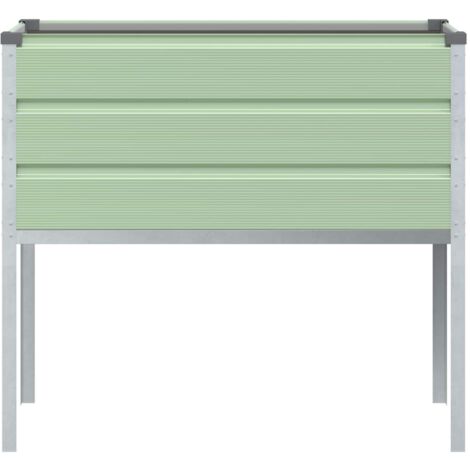Jardinera Verde Pastel 100 x 45 x 90 cm Acero Galvanizado