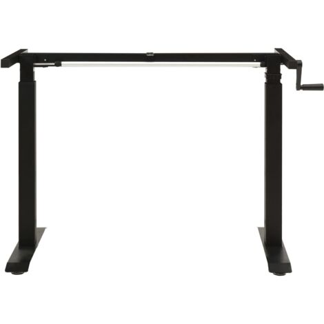 Estructura de escritorio de altura ajustable manivela negro