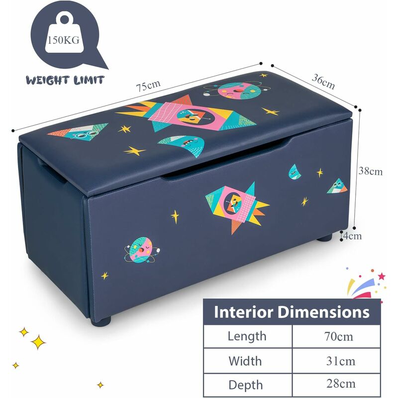 Childrens storage ottoman store