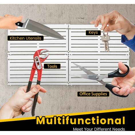 4 pcs Magnetic Panel Tool Holder Wall-Mounted Metal Tool Organizer w ...