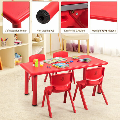 Kids Rectangular Table Dining& Play Table School Daycare Activity ...