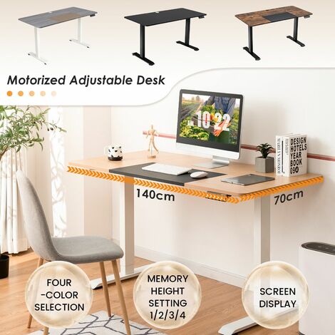 Electric Standing Desk Stand-up Ergonomic Computer Workstation Smart ...