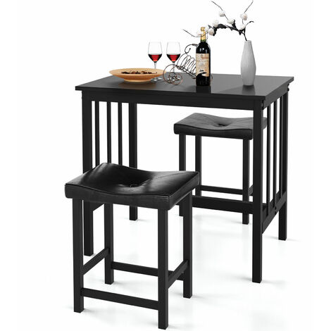 3PCS Kitchen Bar Set Indoor Dining Set Elegant Table Set for Kitchen ...