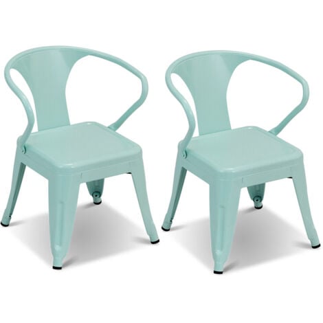 Kids Table and Chairs Set Steel Children Activity Table with Stackable ...