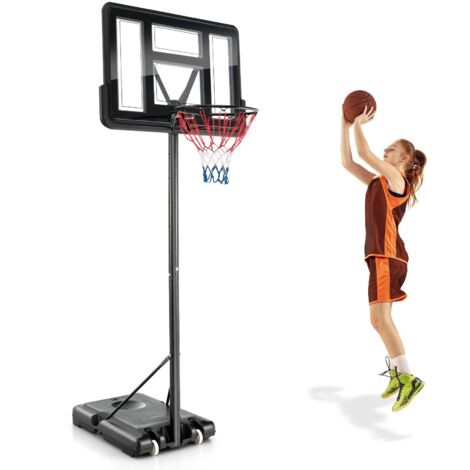 Height Adjustable Basketball Hoop System Wheels & Fillable Base ...