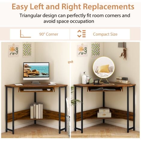 Small corner desk for computer store