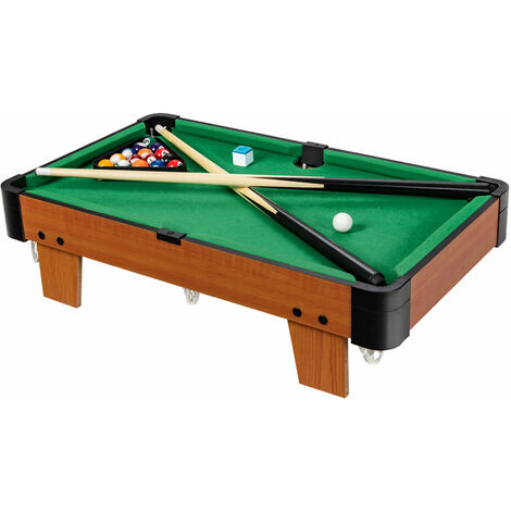 Costway Mini Billiards Pool Table Wooden Tabletop Snooker Game Set ...