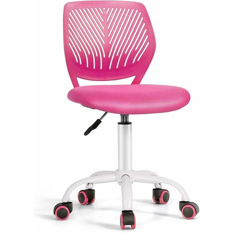 COSTWAY Kids Computer Desk Chair, Low-Back Task Study Chairs with PU ...