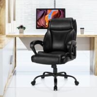 Big &Tall Office Chair Padded High Back Executive Ergonomic Computer ...