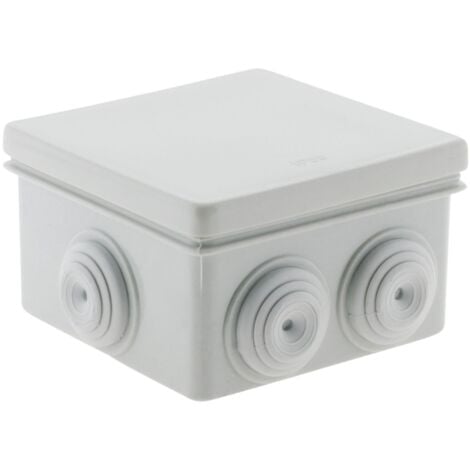 Caja impermeable IP55 cuadrada 80 x 80 x 46 mm