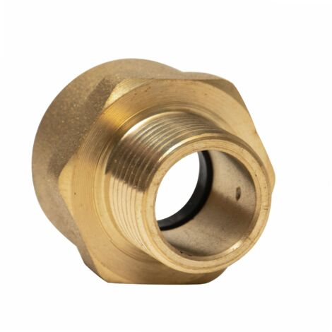 acople reductor de latón hembra - macho 1/2" x 3/8"