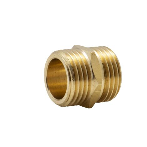 Conector macho de latón - macho 1-2