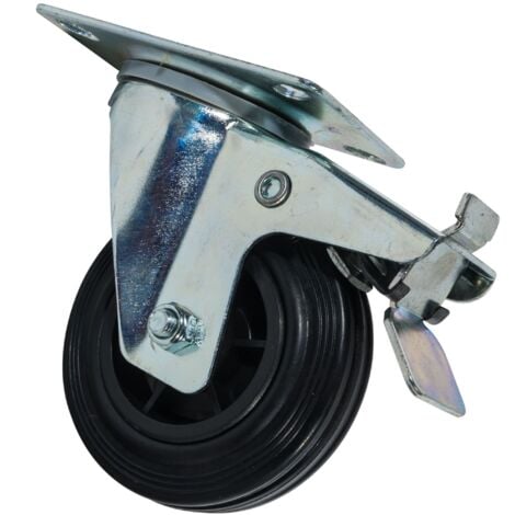 Rueda giratoria WERKA PRO con freno Ø 100mm