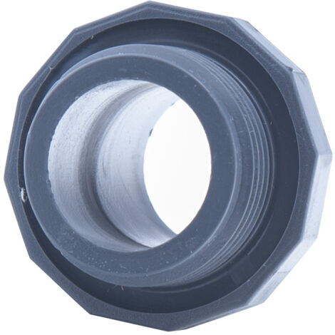 Conector recto de PVC macho/macho 1