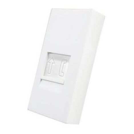 Conector Teléfono RJ11 blanco para mecanismo de empotrar