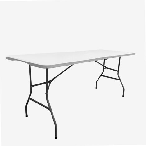 Table de jardin pliante 180cm WERKA PRO meuble de camping pour traiteur ...