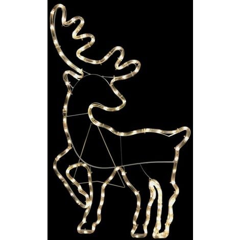 RENNA CON TUBO LED BIANCO CALDO 83 CM