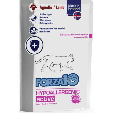 Forza10 Hypoallergenic Active per Gatti da 100 gr Agnello