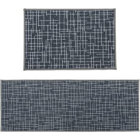 Savio Machine Washable Doormat and Runner, Grey