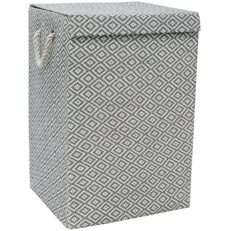 Argyle Rectangular Foldable Paper Lidded Storage