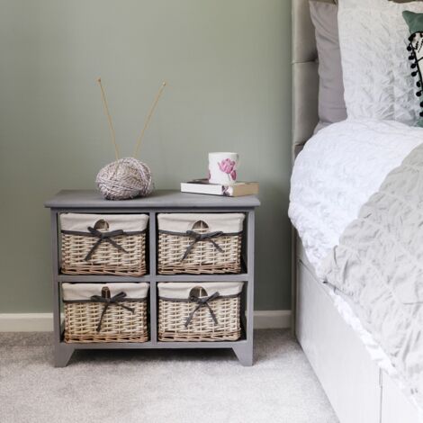 Sherbrone 2+2 Drawer Willow Storage Unit