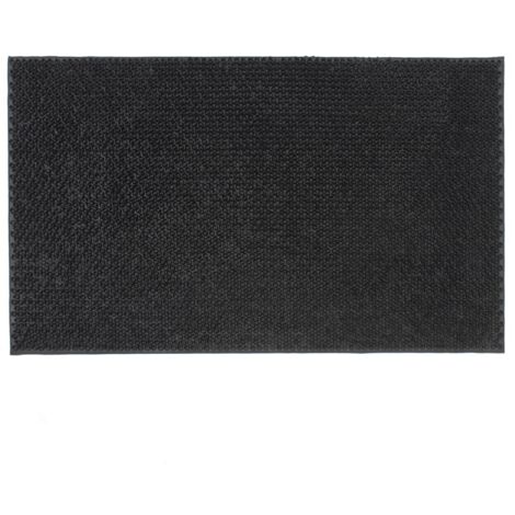 Condor Classic Astro Turf-Look Rubber Scraper Mat, 45x75cm, Black