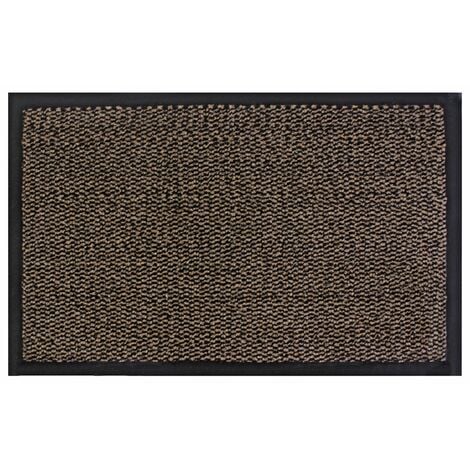 Heavy Duty Commodore Backed Barrier Door Floor Mat, 40x60cm, Brown