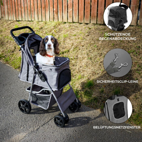 Hundewagen Tierbuggy Faltbarer Klappbarer Buggy für Haustiere mit ...