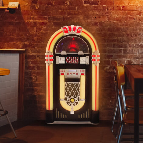 Jukebox Retro 50er Jahre Stil Schallplatten Plattenspieler Radio ...