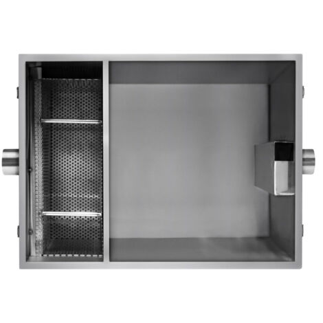 Gastro Fettabscheider Ölabscheider 120L Edelstahl Fettseparator Filter ...