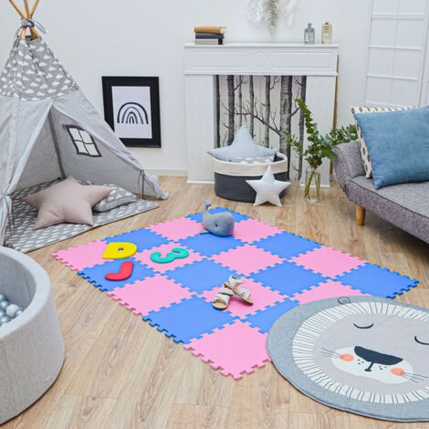 18 Pezzi Tappetino Puzzle per Bambini - 30x30 Tappeto Neonato Tatami ...