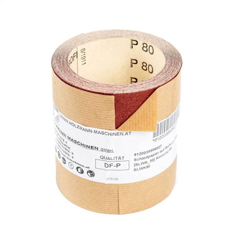 Rotolo carta abrasiva vetrata in corindone 100mm x 5mt gr 80