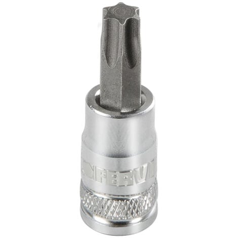 Chiave a bussola con inserto torx t25 1/4 Fervi bn424n025a