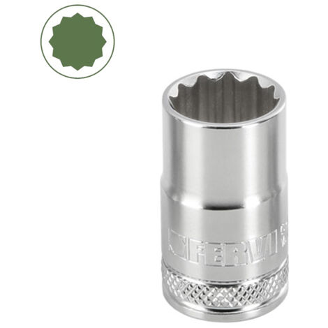 Chiave a bussola poligonale 9 mm 1/4 Fervi bn4p4n009a