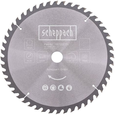 Lama circolare legno 216 x 30 mm 48t Scheppach
