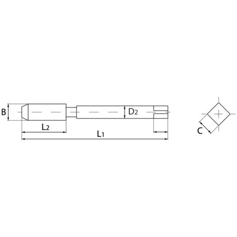 Maschio bsw sti 3/4 x 10 per f-coil Fervi e011/bsw3/4m