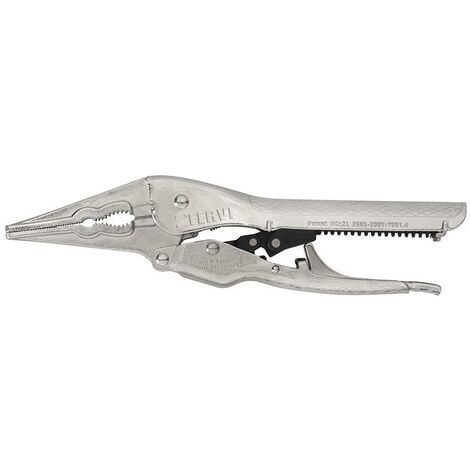 Pinza grip a pressione autobloccante a becchi lunghi 275 mm Fervi 0370/11
