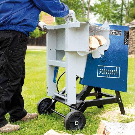 Sega circolare taglia tronchi basculante elettrica lama 505mm Scheppach ...