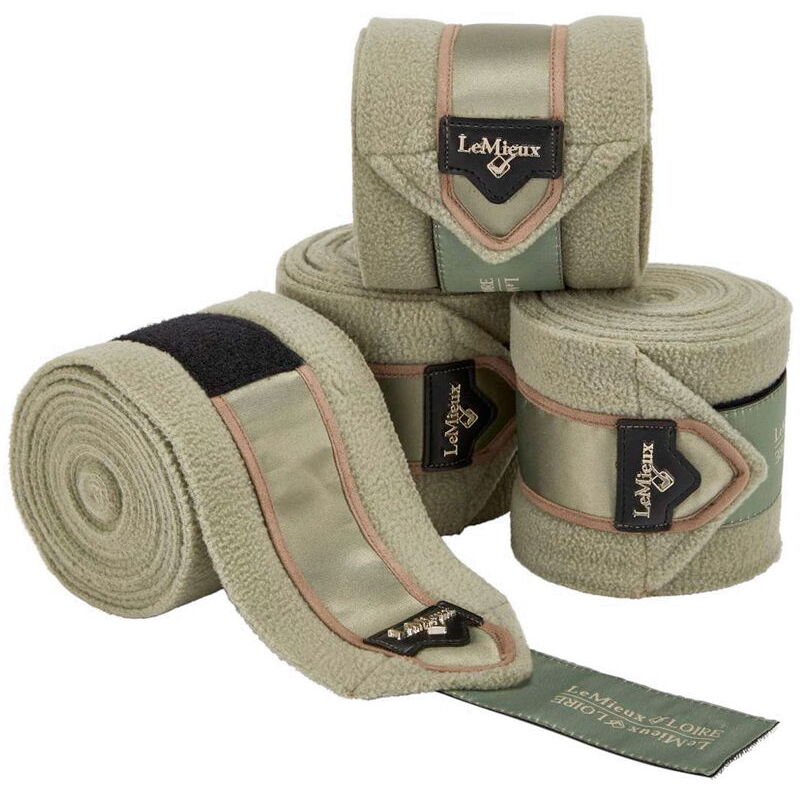 Fasce in pile antipilling modello Loire colore verde felce: Full