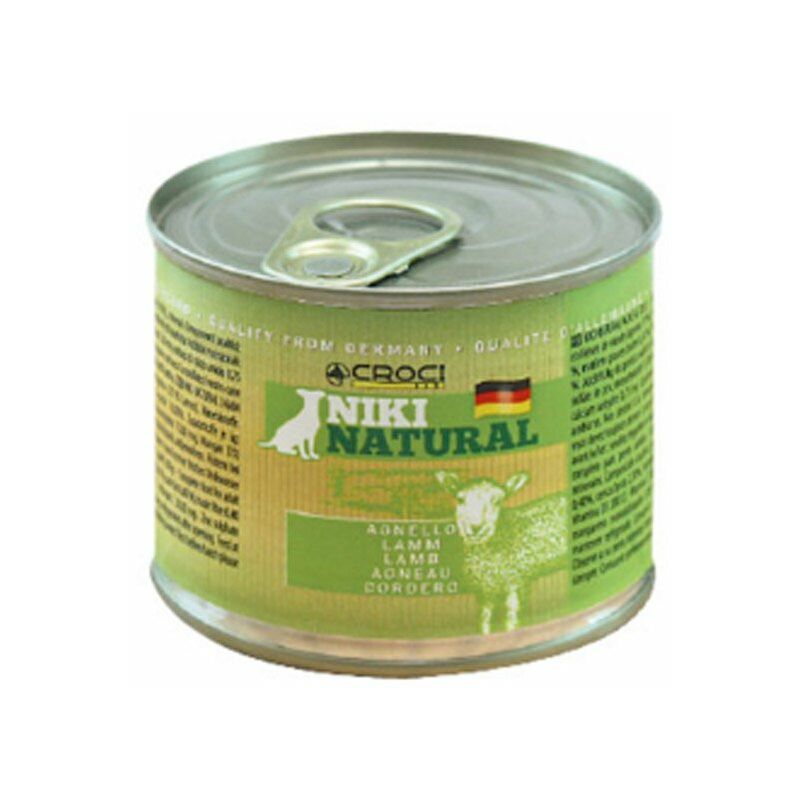 Niki Natural agnello cibo umido per cani 6 lattine da 200 g cad.: 6 ...