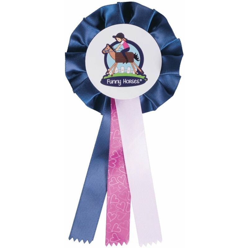 Coccarda con soggetto bambina con cavallo modello Funny Horses: unica ...