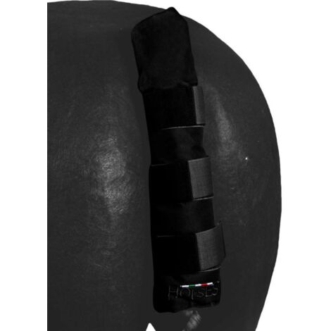 Nero - Paracoda da trasporto per cavalli in nylon imbottito 300 g