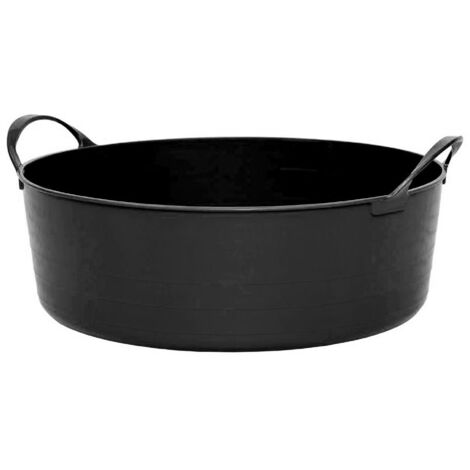 Nero - Secchio in plastica flessibile capacità 6 litri