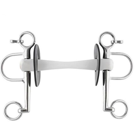Pelham Nathe con imboccatura in plastica bianca flessibile 20 mm ed ...