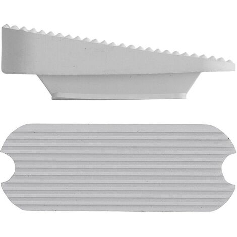 Pedane inclinate per staffe inglesi da equitazione: 12 cm, Bianco