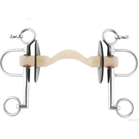 Pelham intero aste lunghe Nathe con imboccatura a ponte e rosette ...