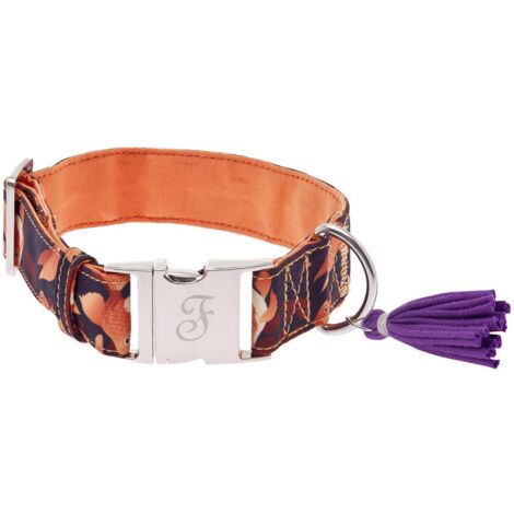 Collare regolabile in nylon e cotone linea Kami per cani: 4 x 35- 56 cm ...