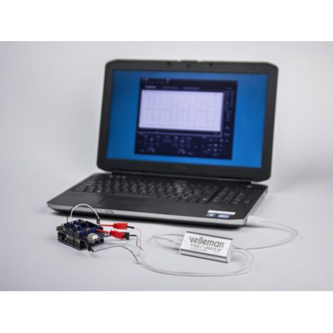 Velleman Mini oscilloscope pour PC, 2 canaux, avec connexion USB